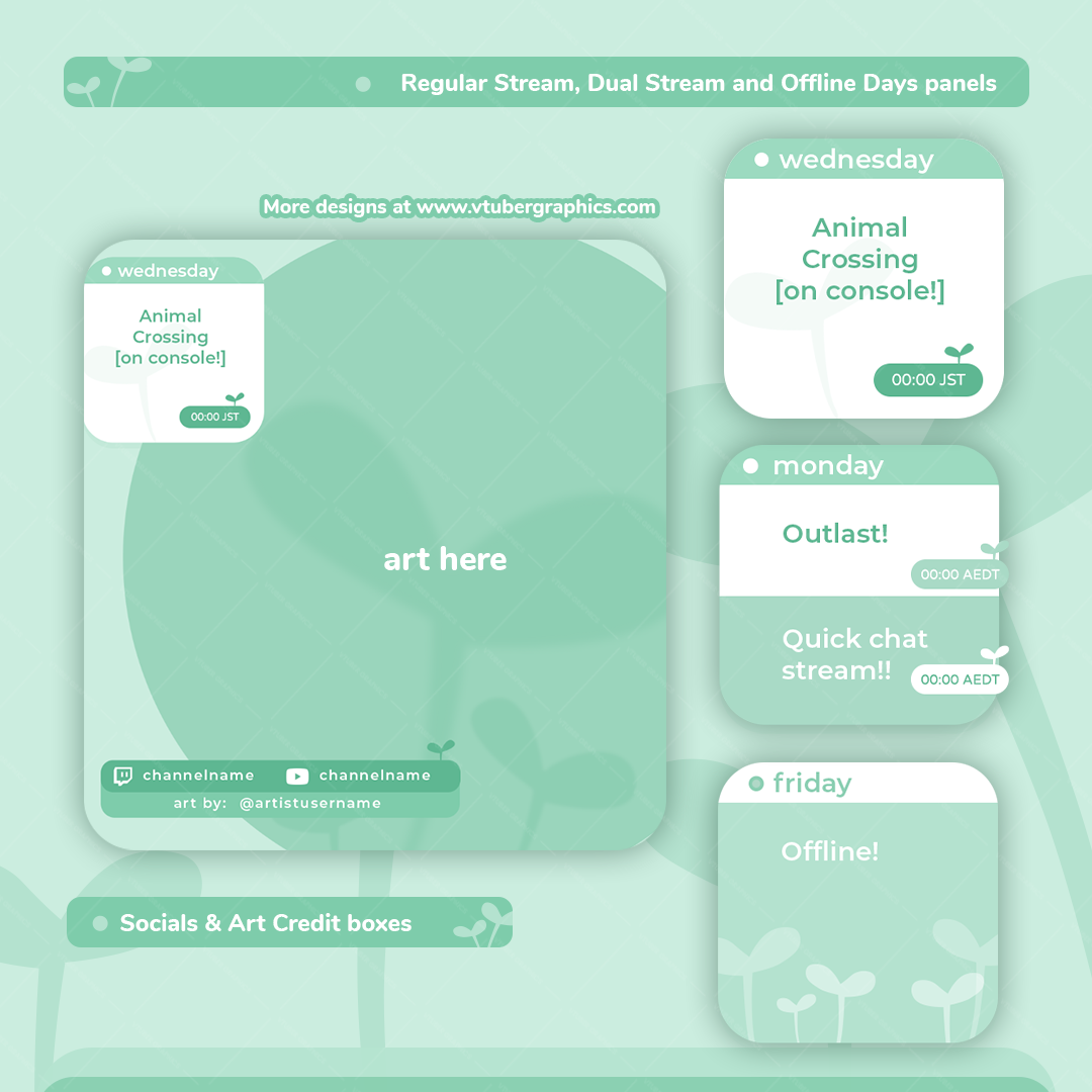 Minty Sprout Schedule