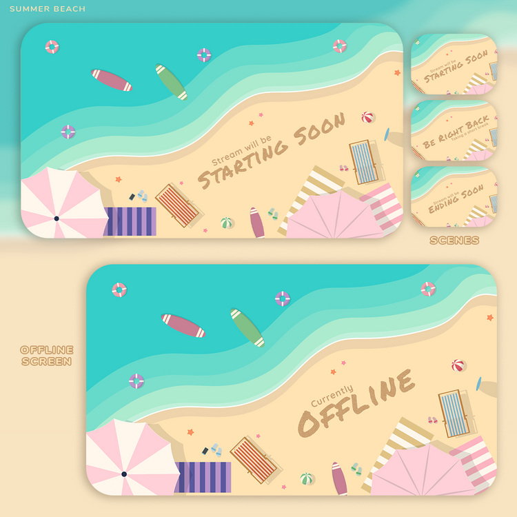 Vtuber Graphics | Premades for Virtual Youtubers and Content Creators!