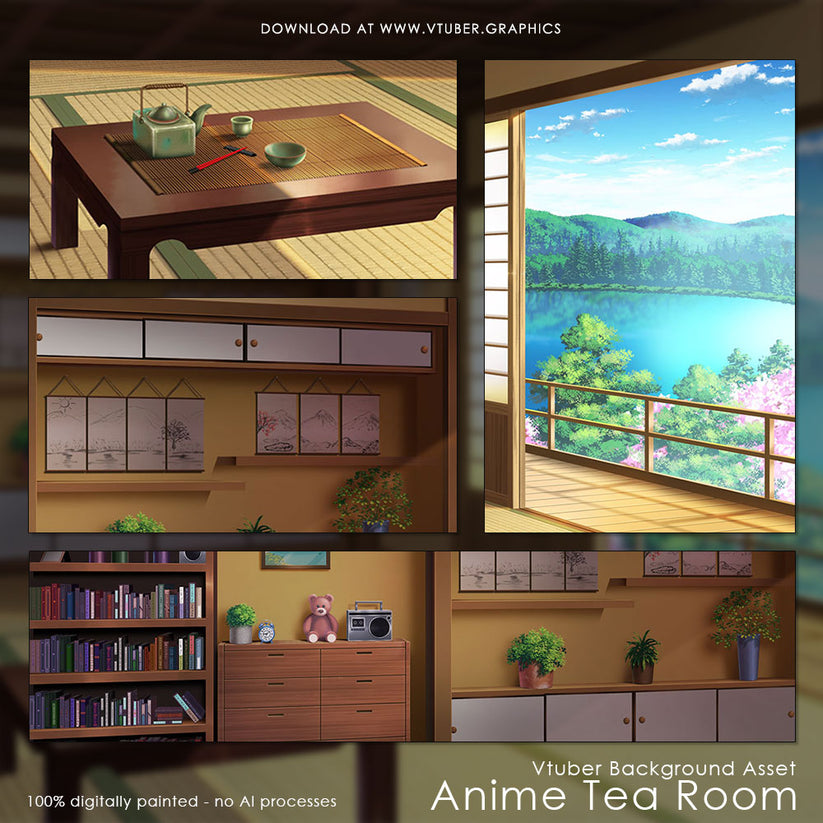 Anime Tea Room Background