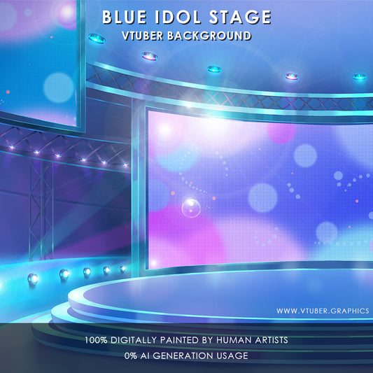 Blue Idol Stage Background