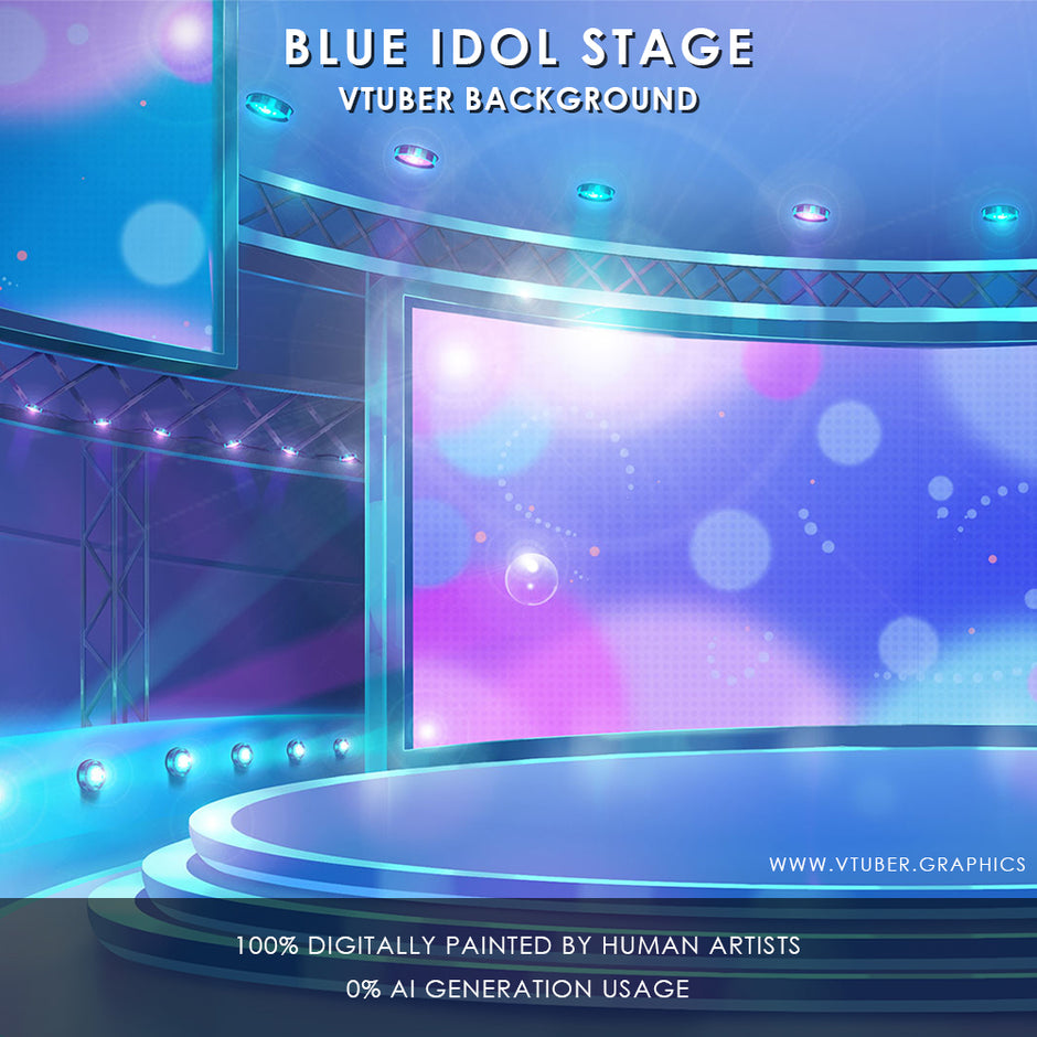 Blue Idol Stage Background