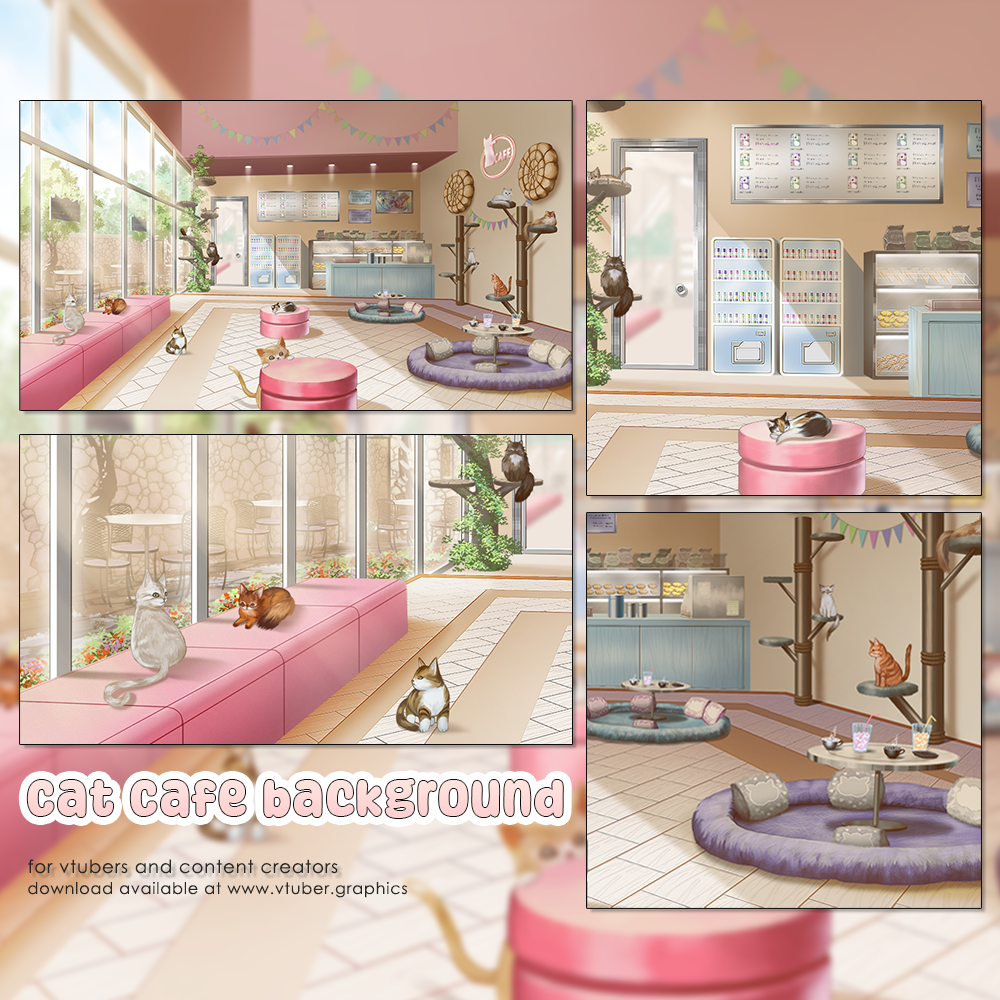 Cat Cafe Background
