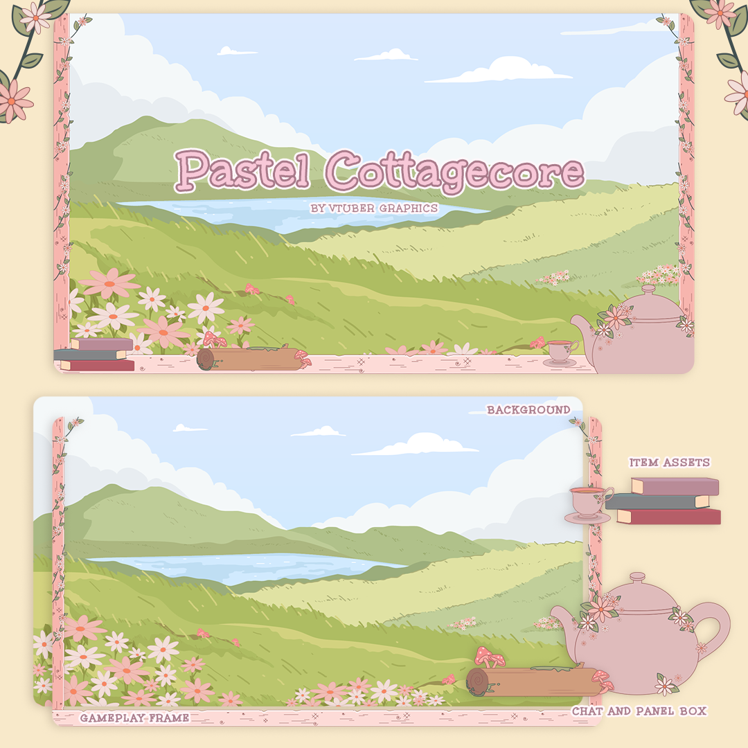 Pastel Cottagecore Overlays