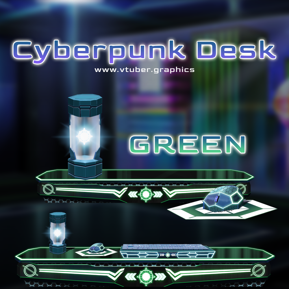 Cyberpunk Desk Asset